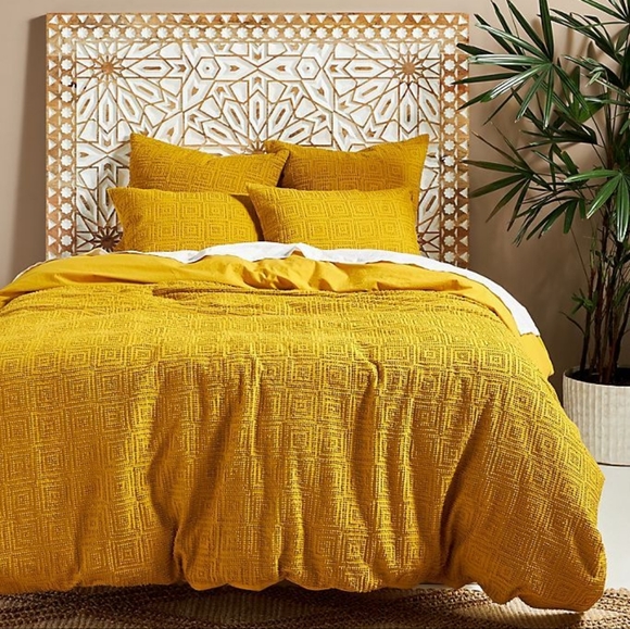 Anthropologie | Bedding | Htf Anthropologie Textured Nori Duvet Cover ...